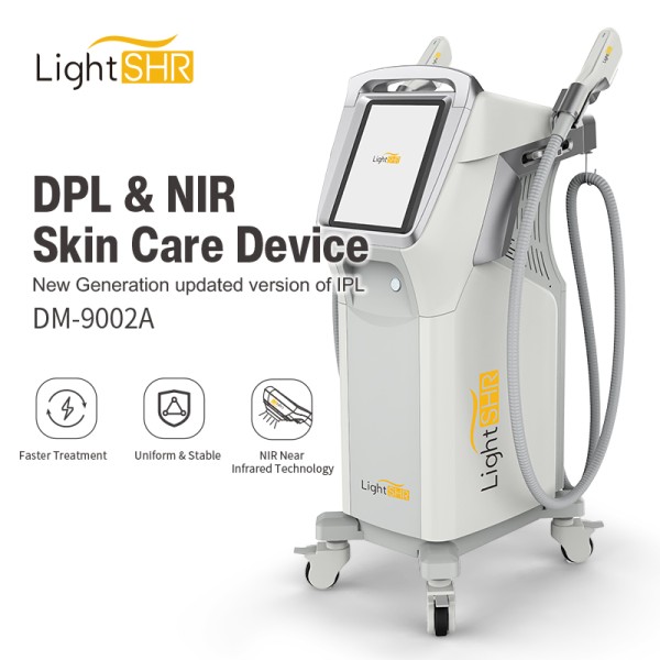 Quality Newest Designer Skin Rejuvenation SHR DPL NIR 2 in 1 Beauty Machine 2000W With 2 Handles for sale
