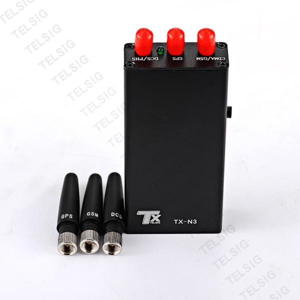 Quality Handheld GPS Signal Jammer Cell Phone Blocker 3 Antenna Durable For GSM for sale