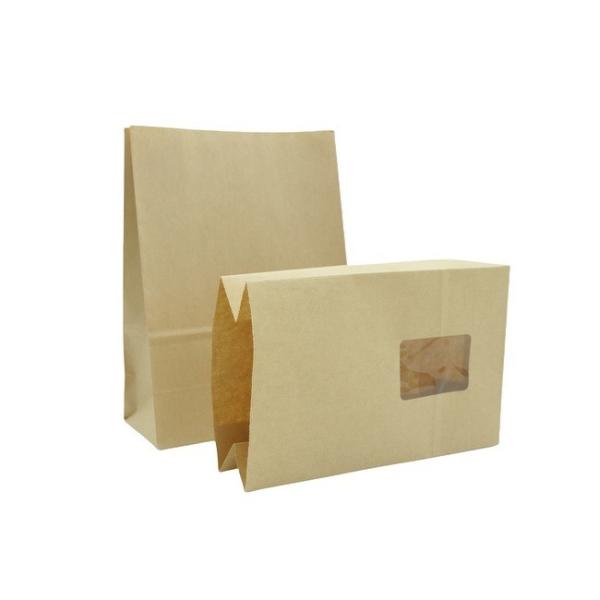 Quality Rectangular Bread Paper Bag Professional Used For Storage Cookies Snacks for sale