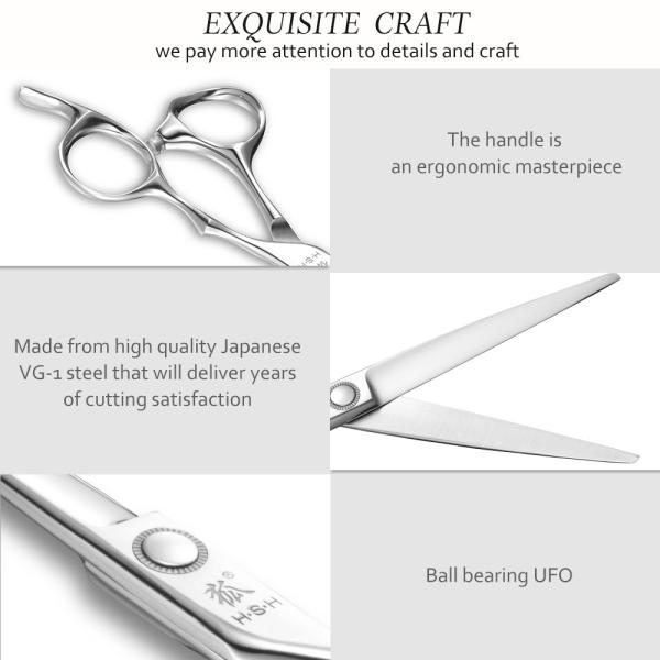 Quality Smooth Japanese Steel Scissors , Stronge Stability Japanese Hairdressing for sale