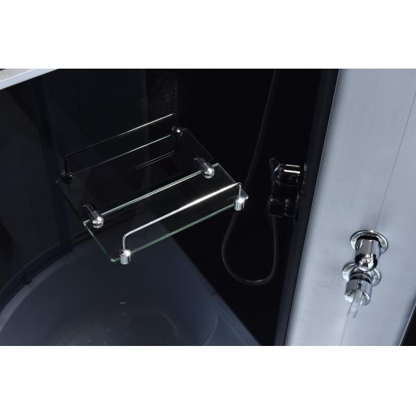 Quality Grey Glass Wet Room Shower Enclosure 39''x39''x85'' for sale