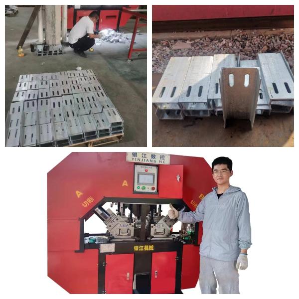 Quality Elevator Shaft Channel Steel Punching And Cutting All In One Machine for sale