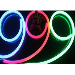 Quality AC 220V Input Neon Led Light Strips , LEDs / M Waterproof RGB Neon Rope Light for sale