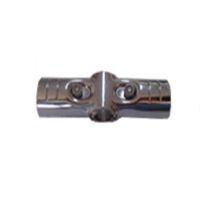 Quality Cross Type Chrome Pipe Connectors Smooth For 28mm Pipe for sale