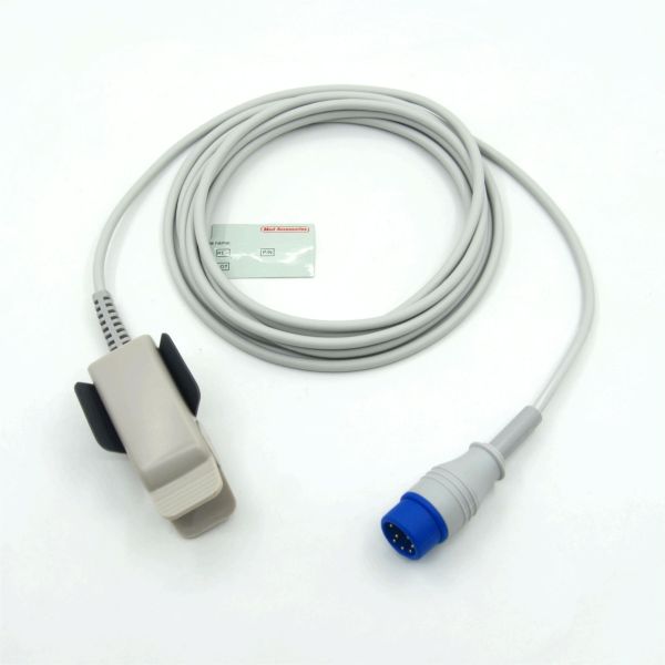 Quality Compatible Zoll M2 Reusable Adult Clip Manufacturer Monitor Accessories SpO2 Sensor for sale