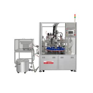 Quality Automatic perfume liquid oil bottle filling and capping crimping collaring for sale
