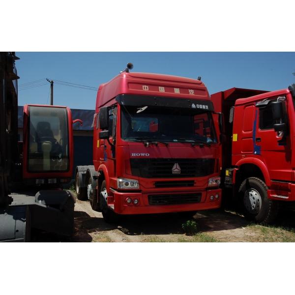 Quality Sinotruk HOWO 6X2 Tractor Trailer Truck 410 HP for sale