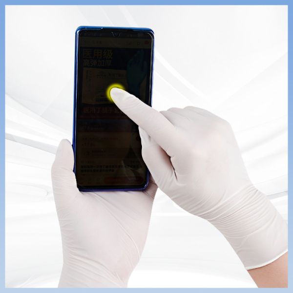 Quality White Biodegradable Disposable Latex Gloves For Waste Management for sale