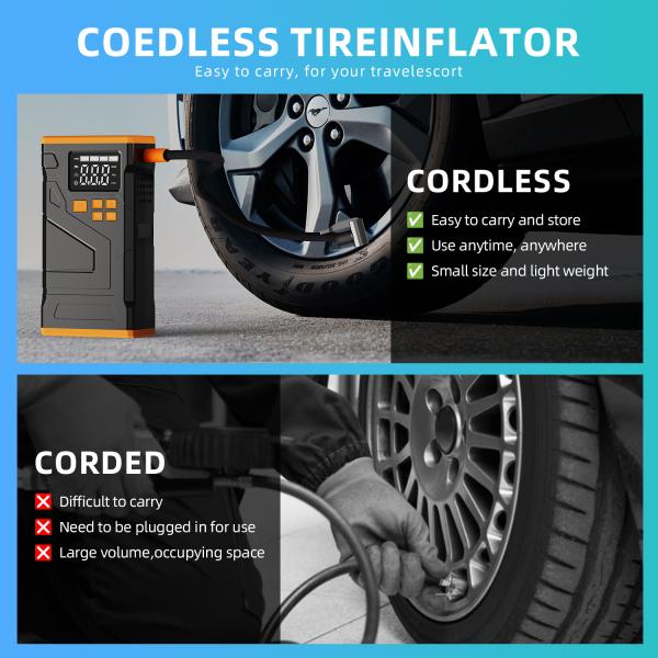 Quality 8000 Jumpstart Rechargeable Tyre Inflator for sale