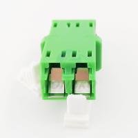 Quality SM Duplex LC APC Fiber Optic Adapter Without Flange for sale