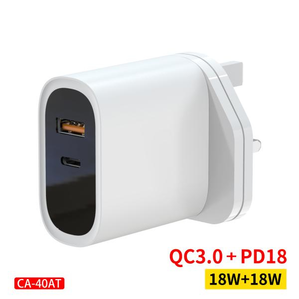 Quality 100g PD Power Adapter , Double Usb Port Charger PC Material For Iphone 12 for sale