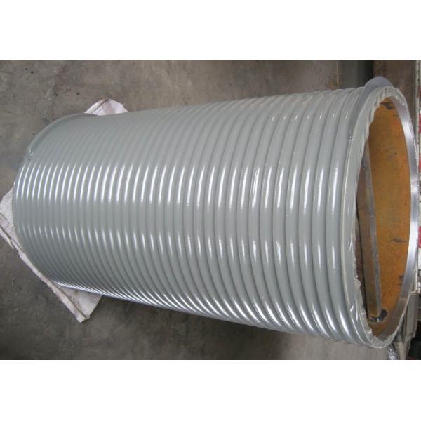 Quality 800mm Diameter Lebus Grooved Drum Sleeves High Polymer Gray for sale