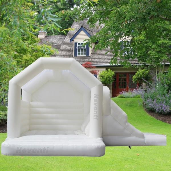 Quality 2024 Design White Mini Inflatable Bouncy Castle Combo Bounce with Custom Logo for sale