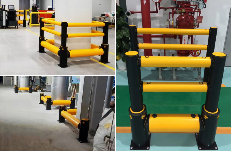 HC MC  Building Post Safety Barrier Warehouse flexible anti-collision system FS-2023A