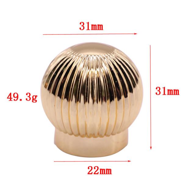 Quality Hanging Plating Custom Size Zinc Alloy Perfume Cover for sale