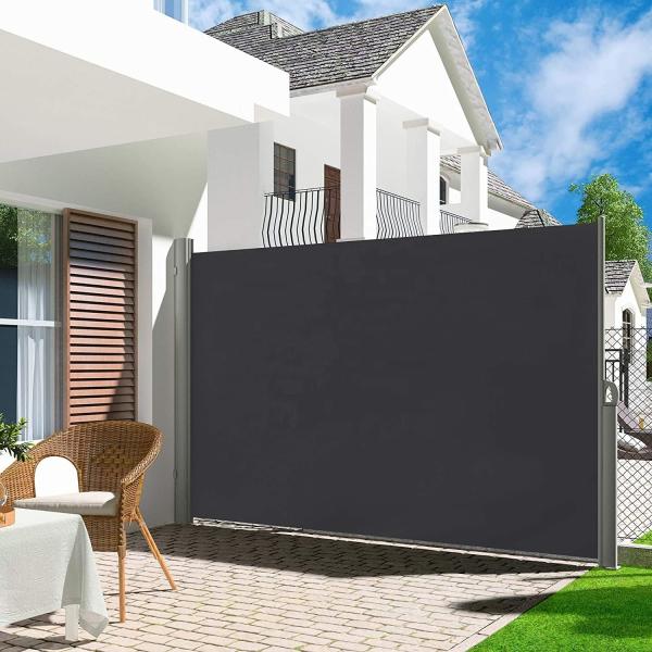 Quality Sail Material Polyester Retractable Side Awning for Outdoor Privacy Screen 63" x for sale