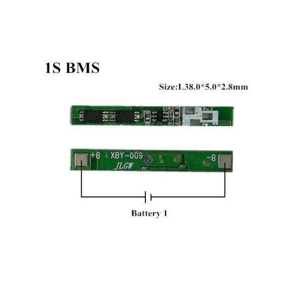 Quality 1S 2A Li Ion BMS PCM Battery Protection Board With Nickel Strip for sale