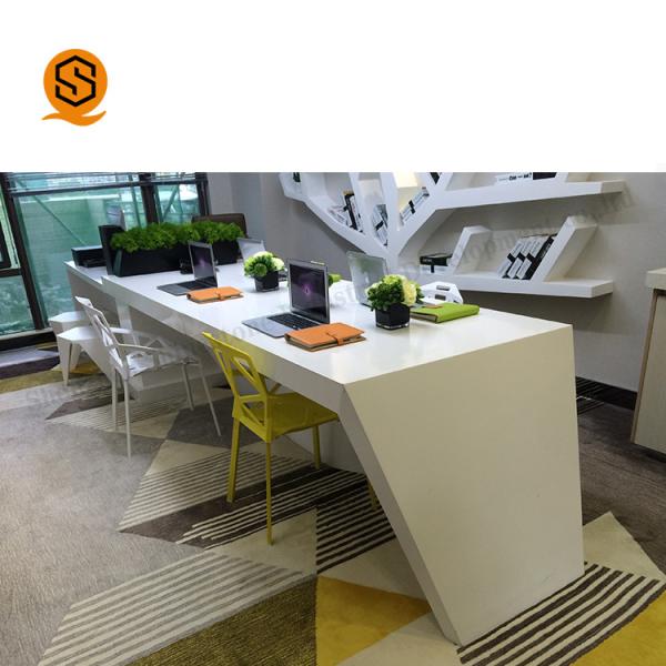 Quality Exquisite Workmanship Office Desk And Cabinet Combo With Artificial Stone for sale