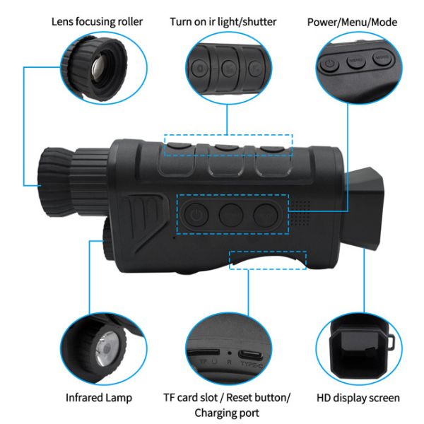 Quality 1080P Full HD Starlight Night Vision Telescope Camera Suitable For Hunting for sale