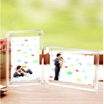 Quality High Clear Magnetic Custom Photo Frame Acrylic Material With Double Sided for sale