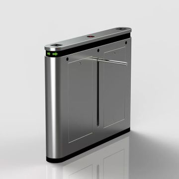 Quality 24V BLDC Motor Drop Arm Turnstile Slim Size Bi Directional LED Light Indication for sale