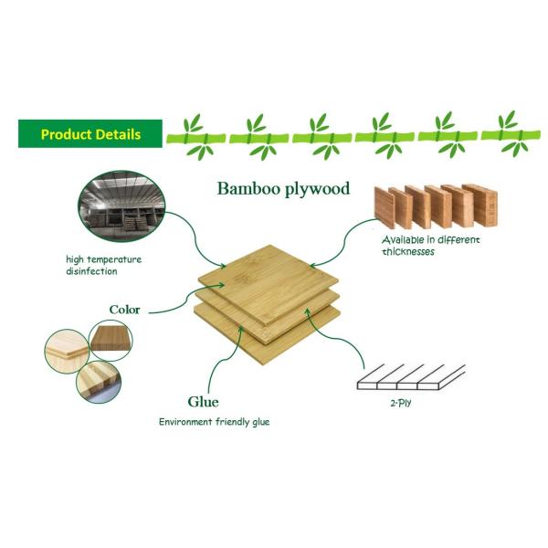 Quality Modern Carbonised Vertical Grain Bamboo Plywood Material ODM for sale