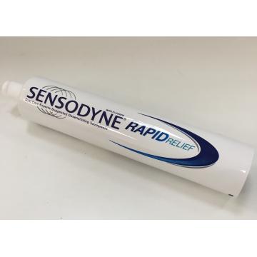 Flip Top Cap Empty White Web Laminated Cosmetic Tube Packaging GMP Standard