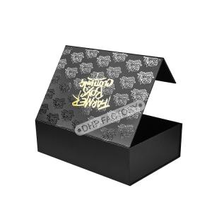 Quality OEM Foldable Magnetic Boxes With UV Foil Stamping Logo For Clothing Gifts for sale