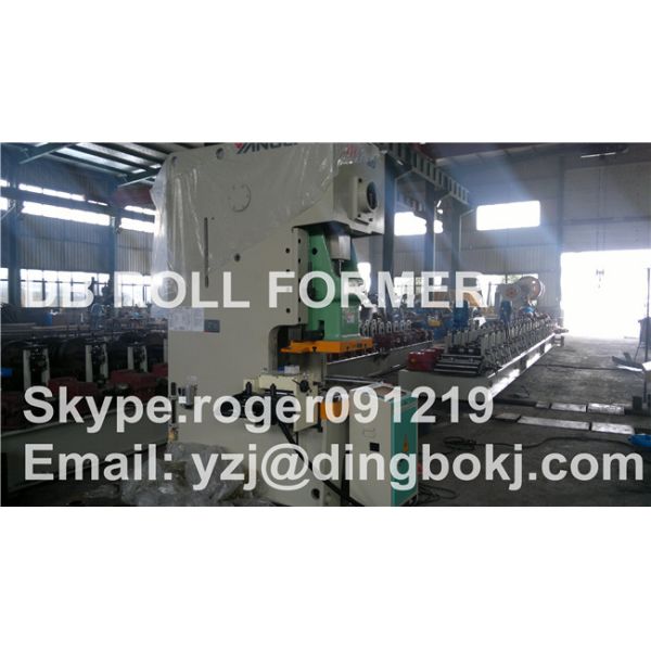 Quality Solar Photovoltaic Purlin Roll Forming Machine With Punching Device for sale