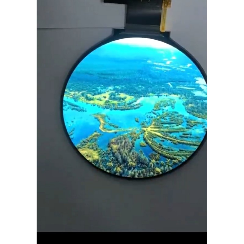 5 Inch Round TFT LCD Display side view