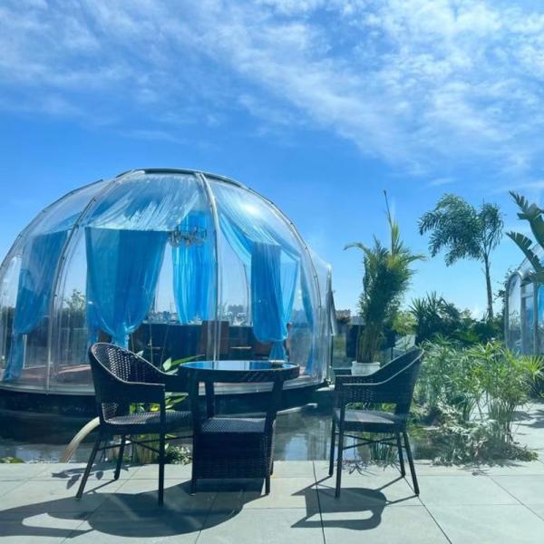 Quality Hall Effect Technology UV Resistance 99 9 Polycarbonate Dome Igloo Bubble Tent for sale