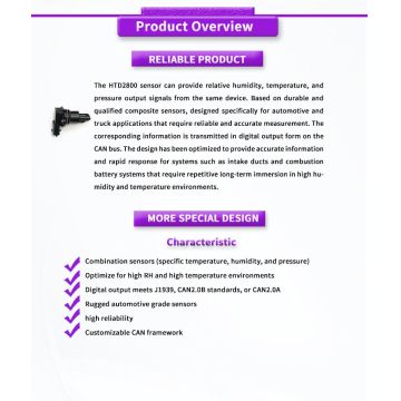 Quality TE HTD2800Y Digital Combination Sensor for Vehicle Humidity Temperature and for sale