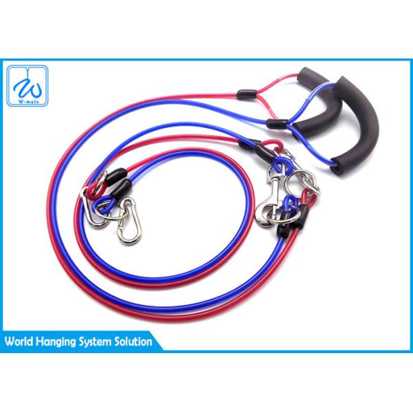 Quality Safety Anti Bite Pet Tie Out Cable , Colorful Drawstring Heavy Duty Dog Cable for sale