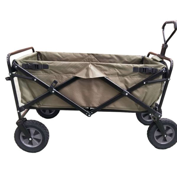 Quality Tools Heavy Duty Steel Iron Camping Trolley at Qingdao Port Portable Beach Wagon Cart for sale