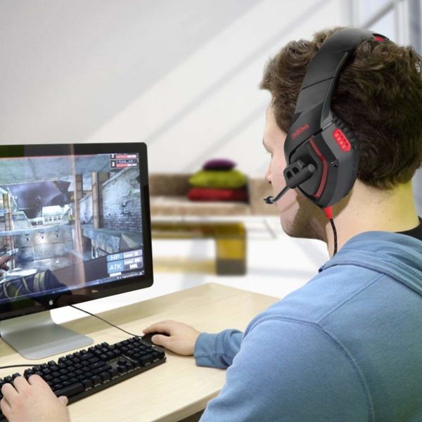 Quality PS4 32ohm 2.2m DC5V Surround Sound Gaming Headset for sale