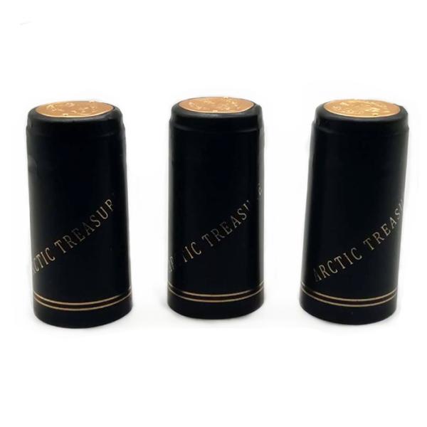 Quality Plastic Black PVC Shrink Capsules 65mm Burgundy Shrink Tops For Wine Bottles for sale