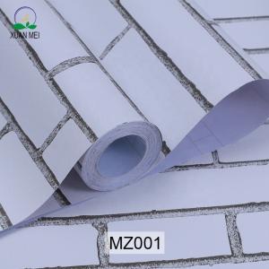 Quality Apartment Decoration Self Adhesive 3D Wallpaper 5M Roll White Brick Pattern for sale