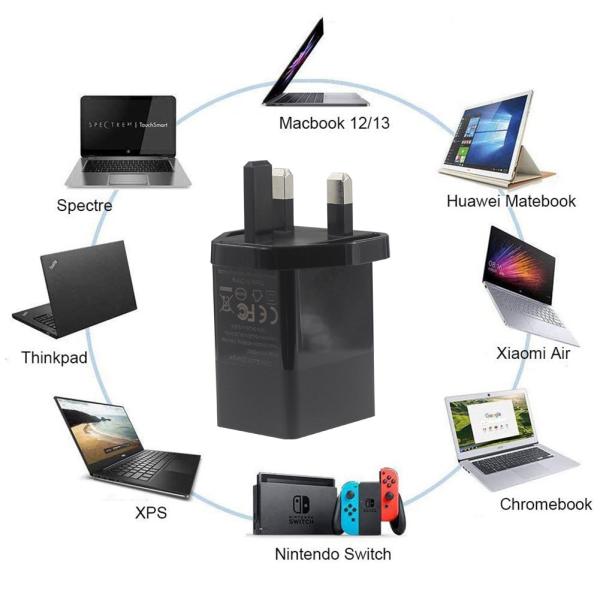 Quality 65W GaN USB-C PD Charger with UK Plug for Laptops & Phones for sale