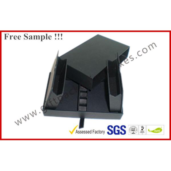 Quality Matt Black handmade Rigid Gift Boxes , Hi END Poker / Playing Cards Gift Package for sale