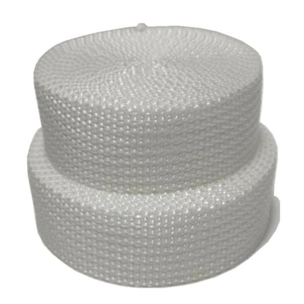 Quality Custom White Woven Polypropylene Webbing 32mm PP Webbing Strap for sale