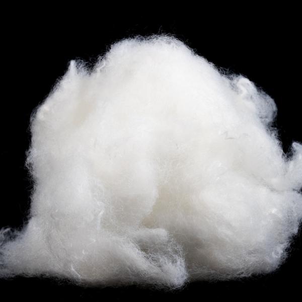 Quality 15D 100% PET Materials White Polyester Fiber Staple for sale