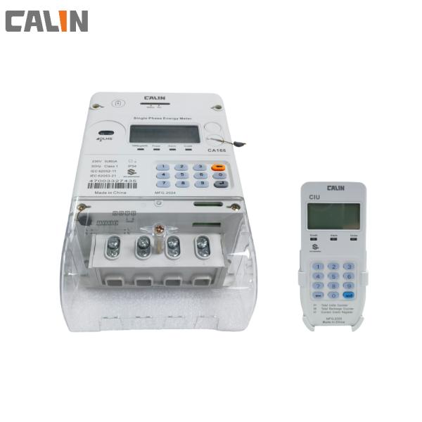 Quality Remote Control STS Prepaid Meters 3X240V Single Phase Watt Hour Meter Back - End for sale