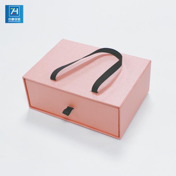 Quality Varnishing 1200gsm Rigid Cardboard Sliding Drawer Box for sale