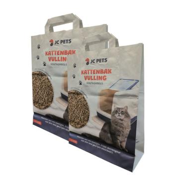 Quality Open Mouth Kraft Paper Bags For Cat Litter Packaging for sale