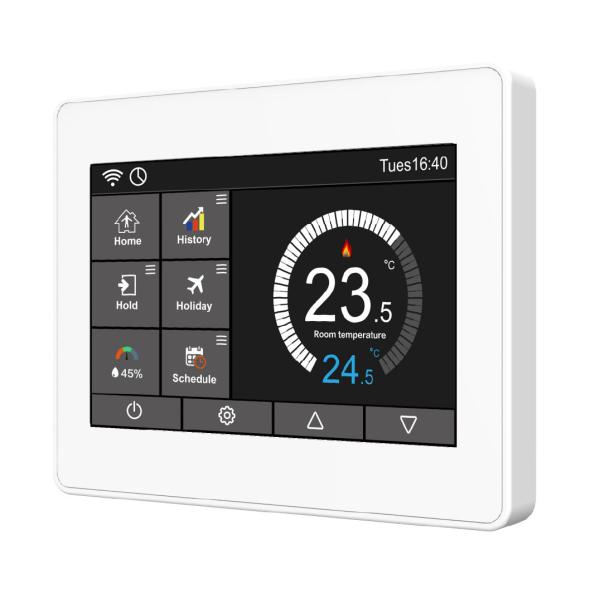 Quality Intelligent Fossil Fuel Wifi Controlled Thermostat Programmable IP20 rated for sale