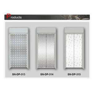 Quality Door Panel Stainless Steel Elevator Cabin Decoration Centre / Side Opening for sale