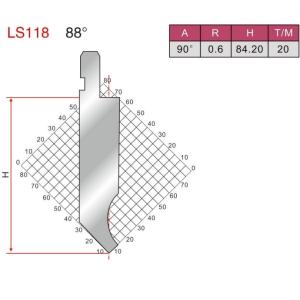 Quality Customizable Sizes Press Brake Punches LS118 Hydraulic Press Die for sale