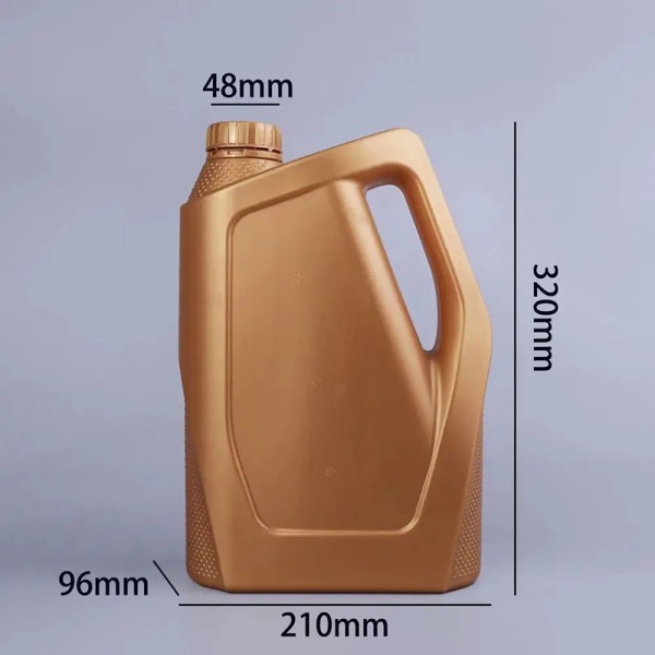 Quality Lightweight Plastic Engine Oil Bottle with Integrated Handle for sale