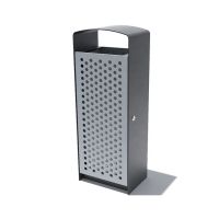 Quality L350*W250*H930 MM 40L Galvanized Garden Waste Bin for sale