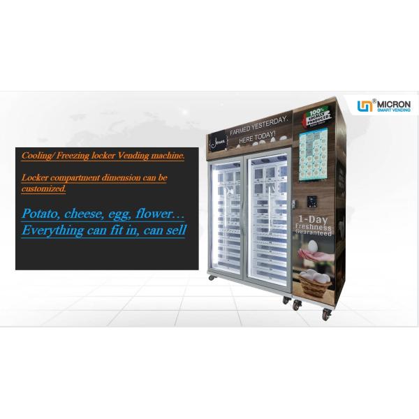 Quality Oyster Vending Machine With Cooling System and Lockers 24V Electric Heating for sale